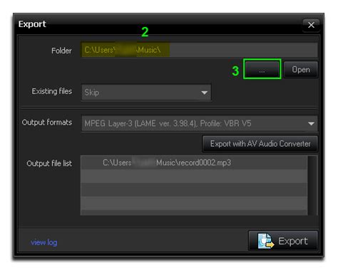 Av Audio And Sound Recorder How To Export Recording To Different Audio