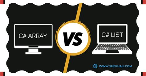 C Array Vs List When Should You Use An Array Or A List In C Shekh