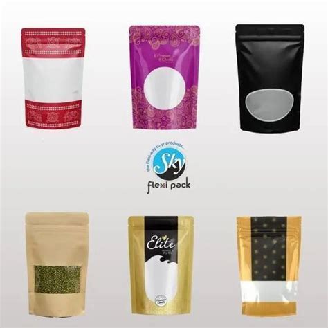 Zipper Stand Up Pouch At Best Price In Ahmedabad Sky Flexi Pack