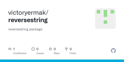 Github Victoryermakreversestring Reversestring Package