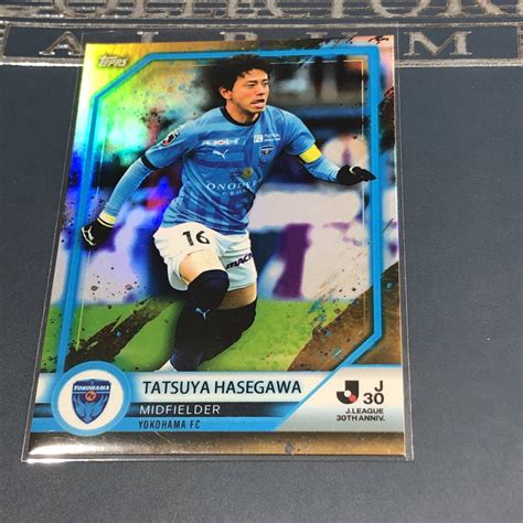 【目立った傷や汚れなし】topps J League 30th Anniversary Card 長谷川竜也 横浜fc Orange