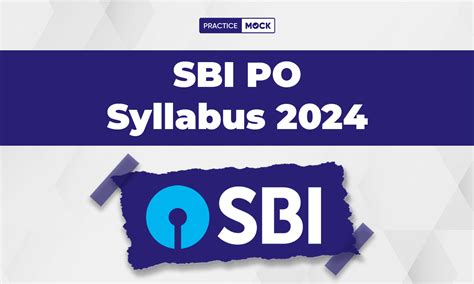SBI PO Syllabus 2025 Check Prelims Mains Revised Syllabus