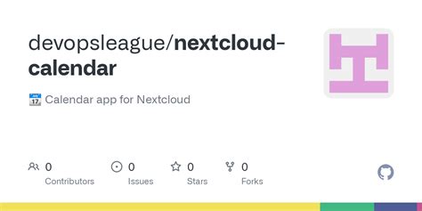github devopsleague nextcloud calendar 📆 calendar app for nextcloud