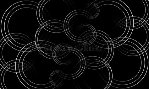 Fondo Futurista Oscuro Del Extracto Con Los C Rculos De Ne N Que