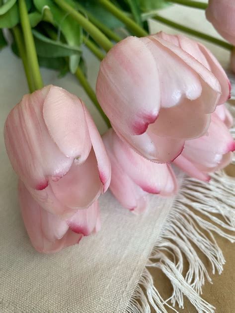 Букет Штучних Латексних Тюльпанів Висота 40 см Світло Рожеві 1170 купити онлайн на Rozetka