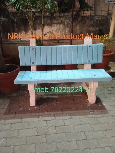 3 Seater Rcc Cement Garden Bench With Backrest At Rs 3100 Garden