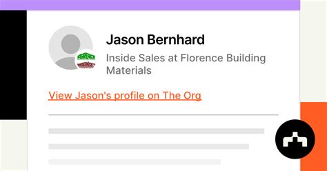 Jason Bernhard Inside Sales At Florence Building Materials The Org