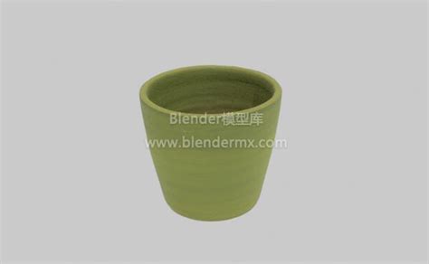 Blender陶盆3d模型素材资源免费下载 Blender模型库