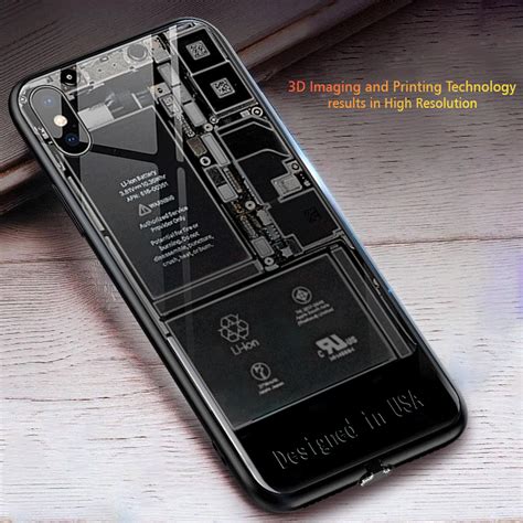 Vaku ® Apple Iphone Xs Max Futuristic Led Light X Ray Illusion Phone