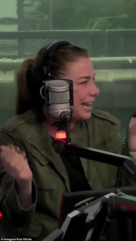 Nova Star Kate Ritchie Makes Awkward Racy Joke About Aussie Singer Daily Mail Online