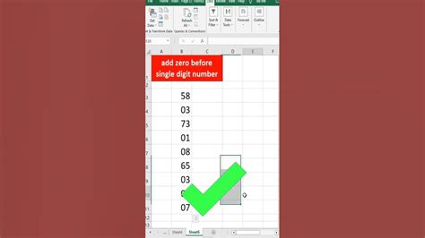 how to add zero before single digit number excel education