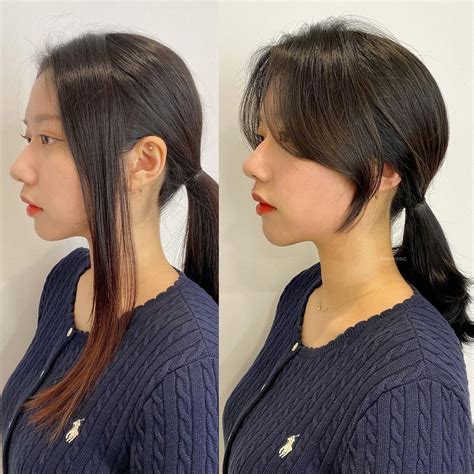 차홍아르더 본점 구윤모 빌드펌 사이드뱅 레이어드펌 On Instagram ️헤어성형 많은 사랑을 받고있는 제 시그니처 스타일인 사이드뱅😍😍😍 ️여성스럽고 고급스러운