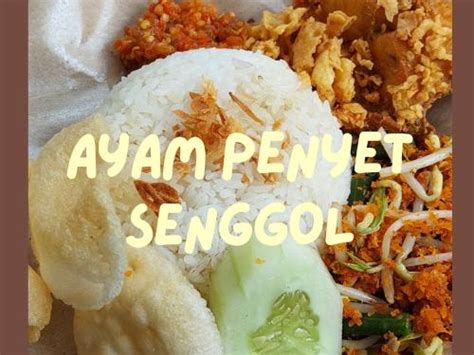 Daftar Harga Menu Delivery Ayam Penyet Senggol Medan Terbaru 2024