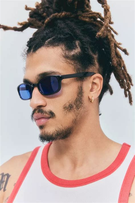 Good Times Eyewear 90s Blue Tint Sunglasses Urban Outfitters Uk