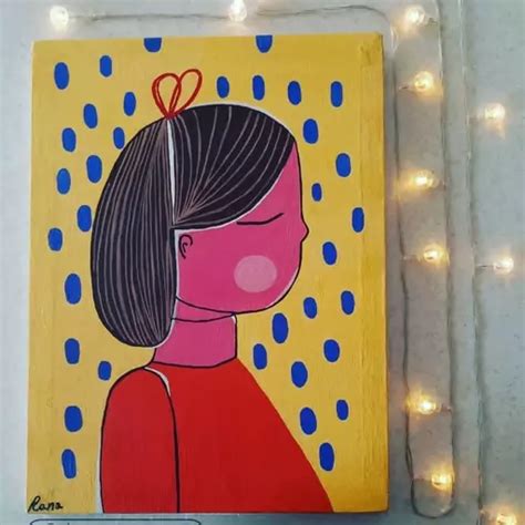 خرید و قیمت تابلوی نقاشی دخترانه از غرفه رانلی