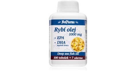 MedPharma Rybí olej 1000 mg tobolky pre normálnu činnosť srdca a mozgu