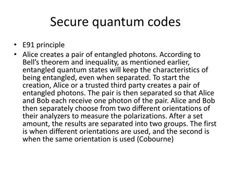 PPT The EPR Paradox Bells Inequalities And Its Significance