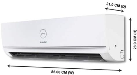 Godrej 1 Ton 3 Star Inverter Split Ac White Copper Condensor Sic