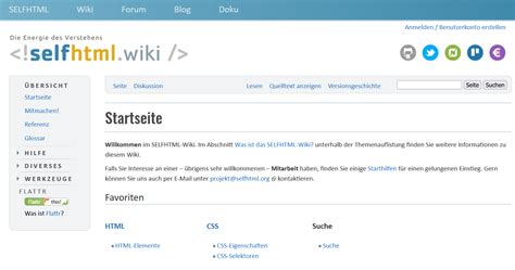 SELFHTML Verein Chronik SELFHTML Wiki