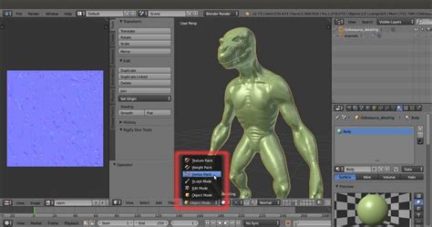 Adding A Dirty Vertex Colors Layer And Baking It To An Image Texture Blender D Cookbook