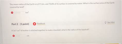Solved The Mean Radius Of The Earth Is 6 371 Km And 70 8 Of Its