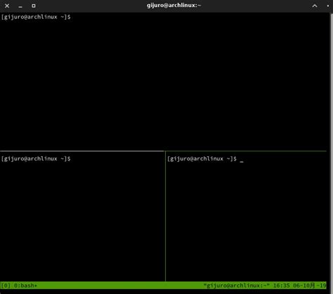 arch linux tmuxをインストール 不言実行