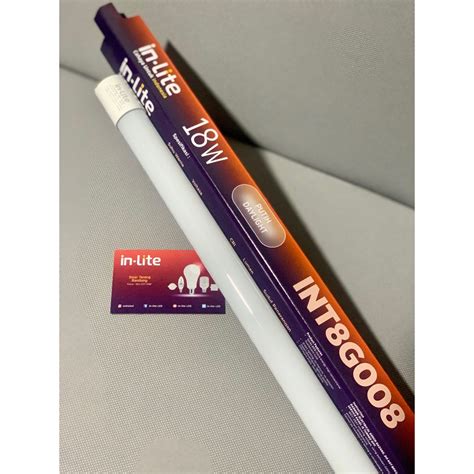 Jual Lampu Led Inlite Tl Tube Light Neon T8 18w 18 Watt 120cm Int8g008 Shopee Indonesia