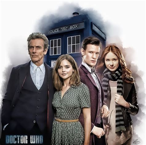 12 Doctor 11th Doctor Clara Oswald And Amy Pond Doctor Who