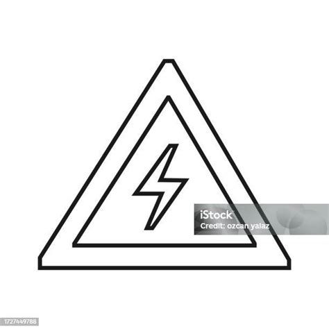 電気的危険標識高電圧危険記号 電気電力線危険警告サインアイコン アイコンのベクターアート素材や画像を多数ご用意 アイコン