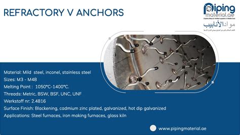 Refractory V Anchors V Shaped Winged Refractory Anchor Suppliers