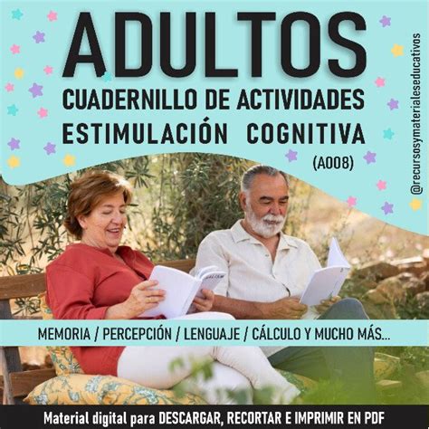 Cuadernillos de ESTIMULACIÓN COGNITIVA PARA ADULTOS Emprendedora Digital