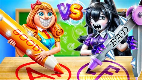 Мисс Циркуль Vs Мисс Делайт Хорошая Vs Плохая Учительница Бумажное