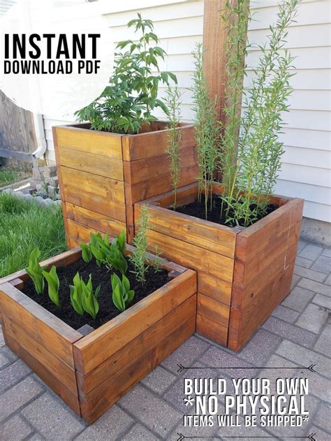 Herb Garden Planter Box Plans Garden Design Ideas