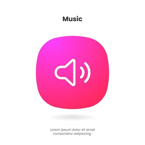 3d 스피커 사운드 확성기 음악 오디오 모바일 앱 웹 사이트 Ui Gui Ux용 소음 아이콘 프리미엄 벡터