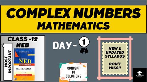 complex number class 12 mathematics day 01 neb important question practice youtube