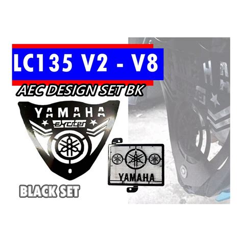 Lc135 V2 V8 Engine Cover Radiator Cover Coolant Colant Net Lc 135 Alloy Engin Cover Enjin
