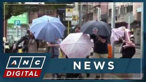 Remnants Of Typhoon Koinu Bring Floods To Hong Kong Anc Youtube