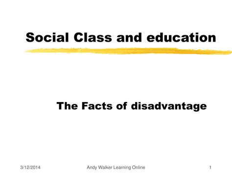 Ppt Social Class And Education Powerpoint Presentation Free Download