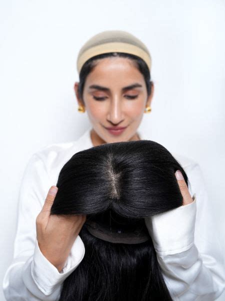 Full Head Wig Silk Base Human Hair Nish Hair