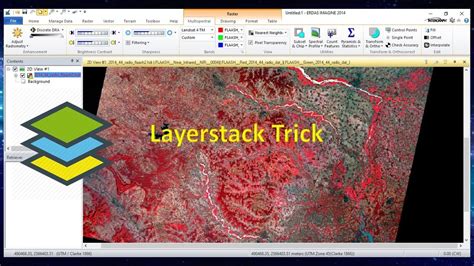 Layerstack In Erdas Imagine 2014 Youtube