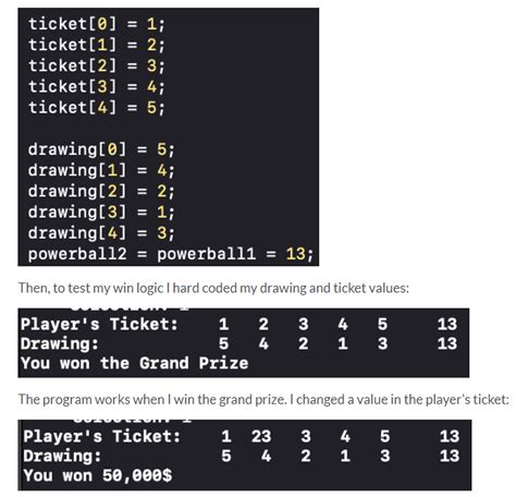 Solved Write A Program That Simulates The Powerball Lottery