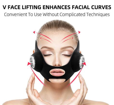 Badu Bg Микротокова маска за повдигане на лицето Лифтинг за лице Превръзка Цветна светлина V