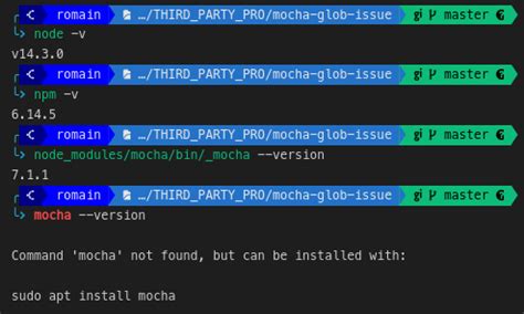 Migrating From Mocha Opts To Mocharc Broke Glob Pattern Support Issue
