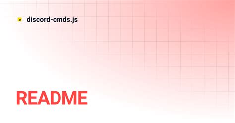 README Discord Cmds Js