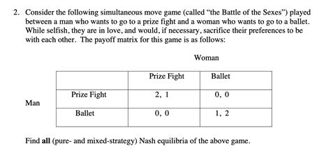 Solved Consider The Following Simultaneous Move Game Chegg