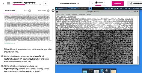 Symmetric Cryptography Guided Exercise Step 11 Not Working Site