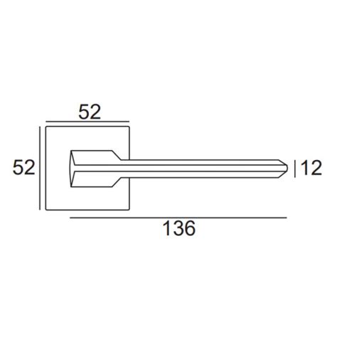 VDS 49 0093 Klamka Na Rozecie Kwadratowej Ever Fit Antracyt Sklepdomfloor