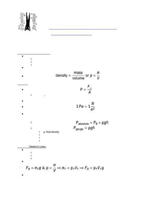 0573 Lecture Notes Ap Physics 1 Unit 8 Review Fluids Exam Prep