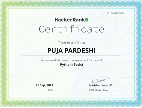 Puja Pardeshi On Linkedin Hackerrank Python