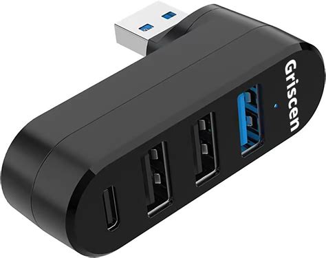 Amazon Com USB Hub Degree Rotatable Ports USB Splitter Extender Multi Port